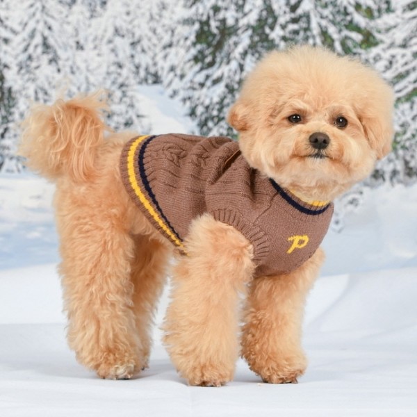 퍼피아 소프트 꽈배기 니트(TS2056) - 페오펫몰