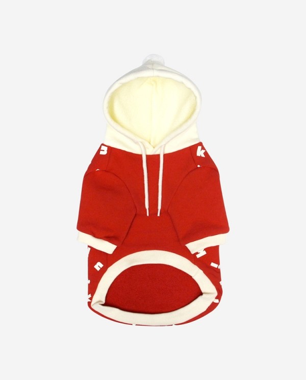 [무럭무럭특가]KINI LOGO PATTERN HOODIE-RED(후드) - 페오펫몰